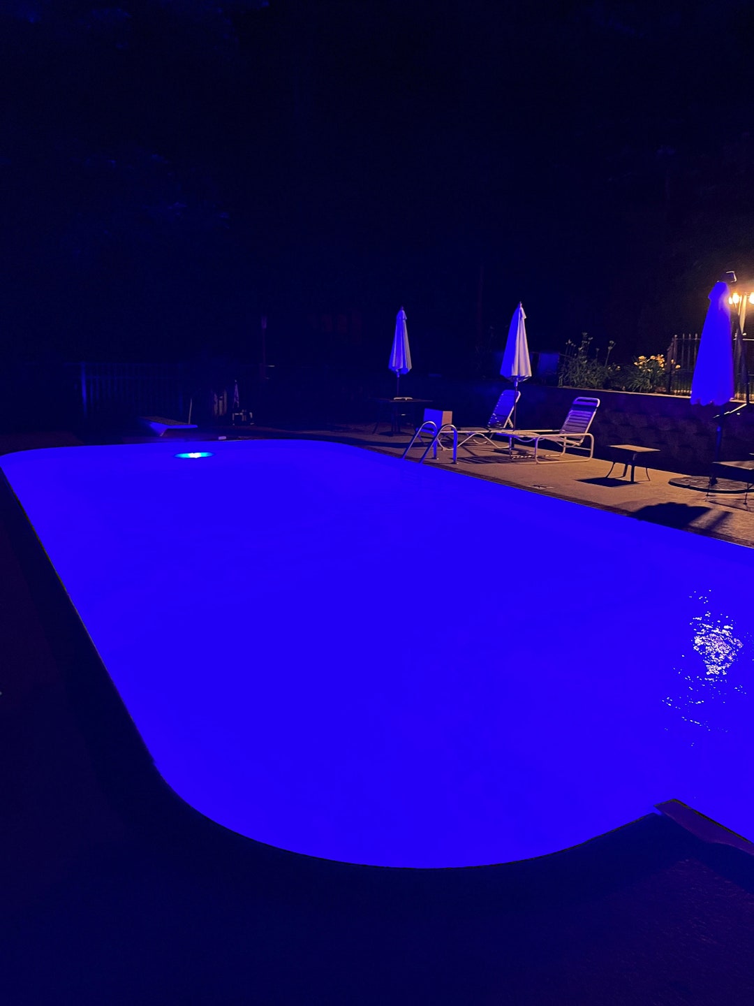 Blue Underwater Pool Light Has Waterproof AC Converter With 30 Ft Cord ...