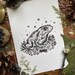 Toad Familiar / Witchs Familiar Art Print - Etsy