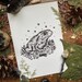 Toad Familiar / Witchs Familiar Art Print - Etsy