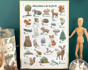 WOODLAND Wall Art Nursery Wall Decor for Kids Forest - Etsy