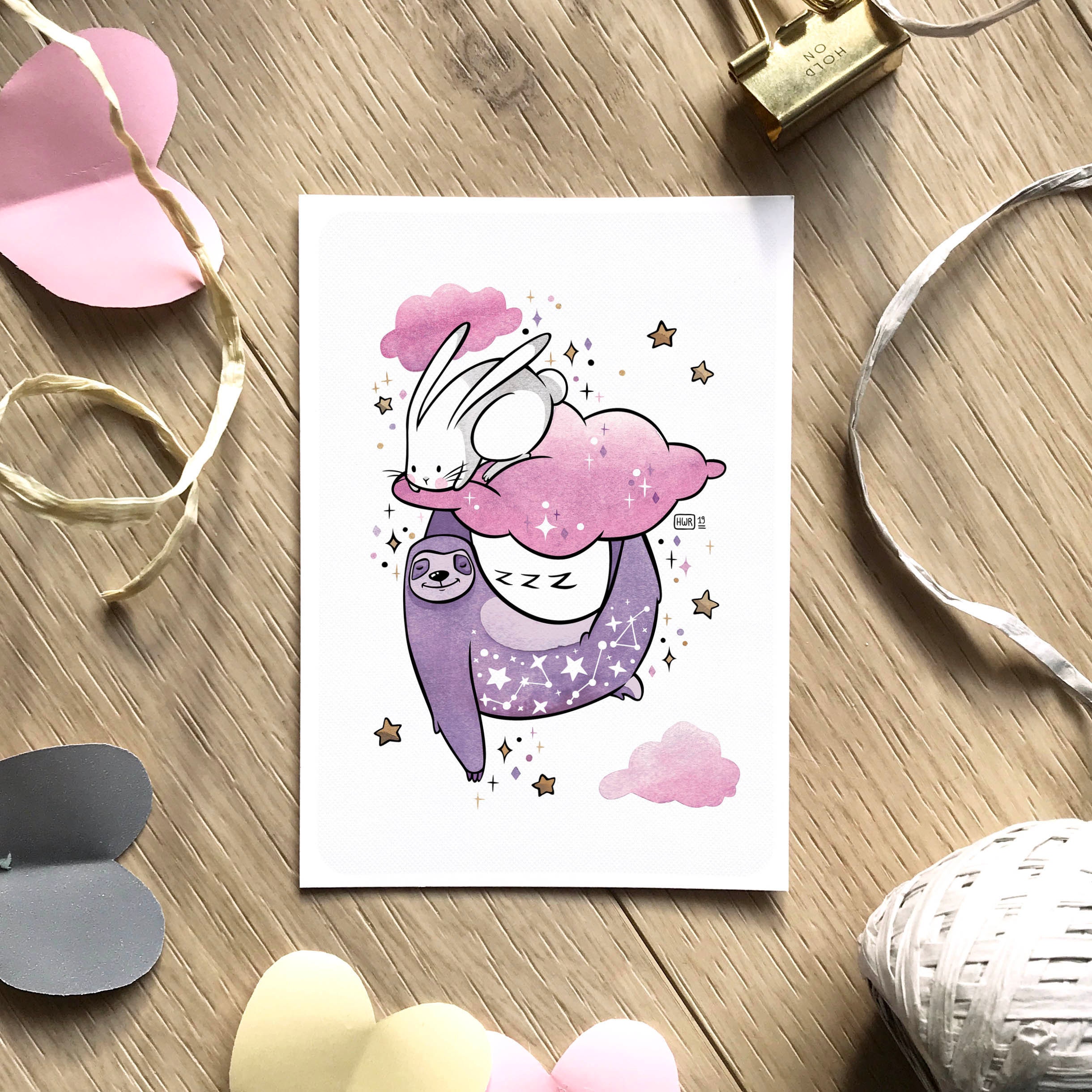 Cute Sloth Print Children Illustration Wall Art for Nursery | Etsy