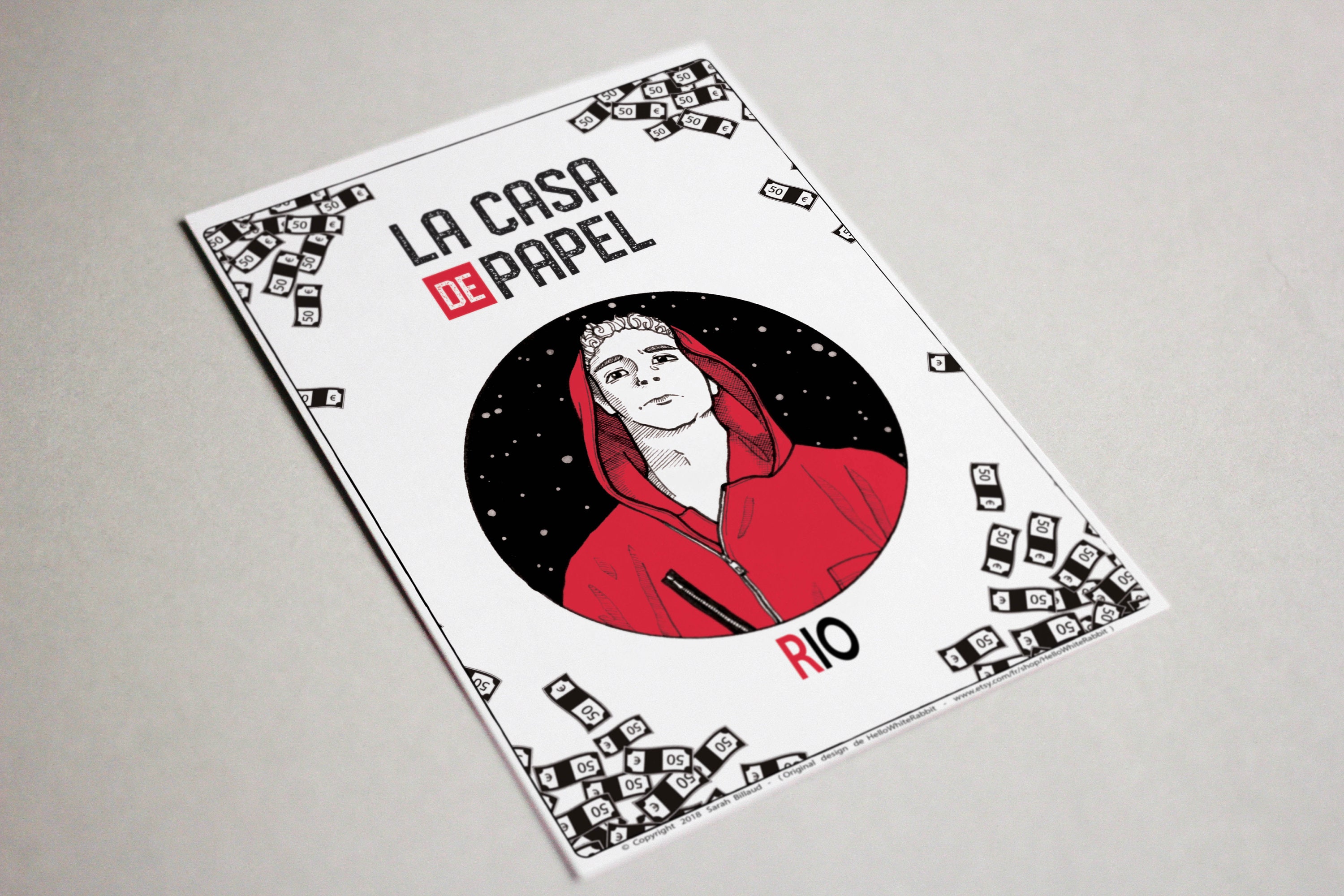 Rio Poster TV Show Money Heist La Casa de Papel Rio | Etsy