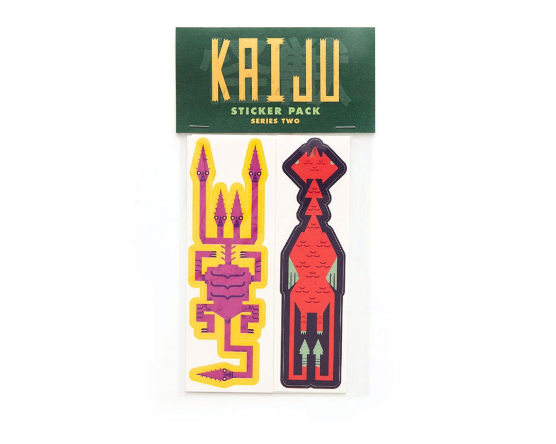 Kaiju Vinyl Sticker Pack, Series Two #1/set of 3/laptop Stickers/ipad ...