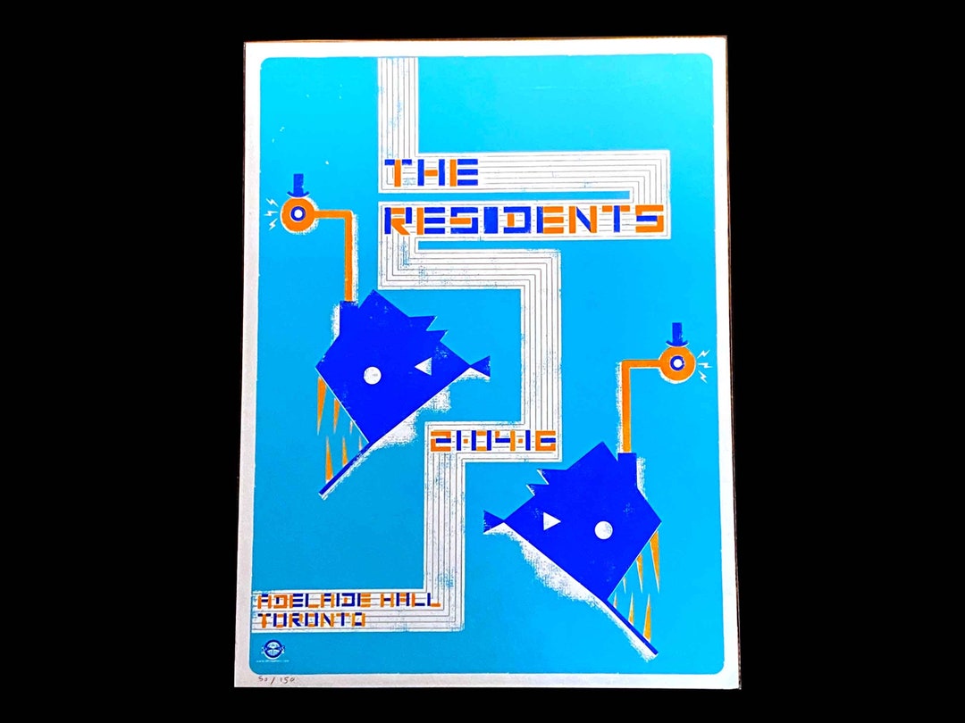 The Residents | Blue and Orange | Art Print | Home Decor | Pop Culture ...
