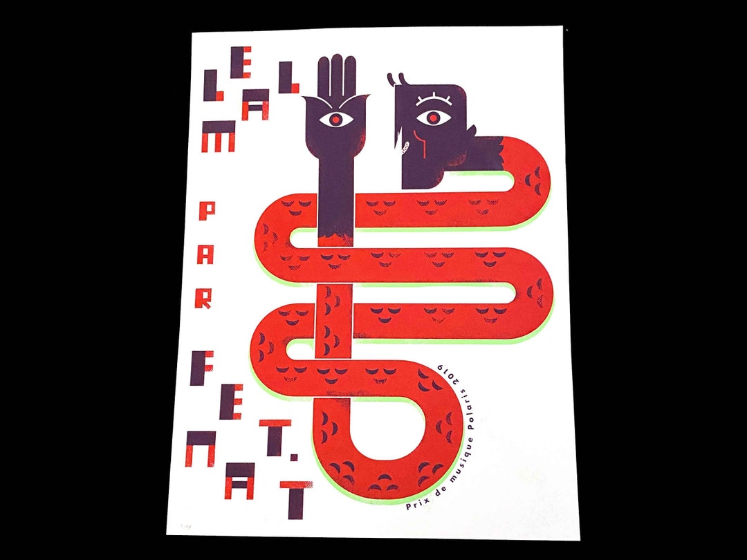 Le Mal Par Fet Nat | Red and Blue | Home Decor | Art Print | Poster ...