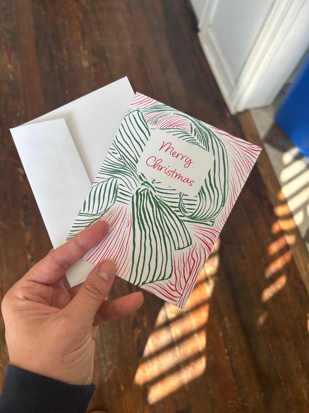 Merry Christmas! Christmas Cards, Holiday Card Set Blank, Hand Drawn ...