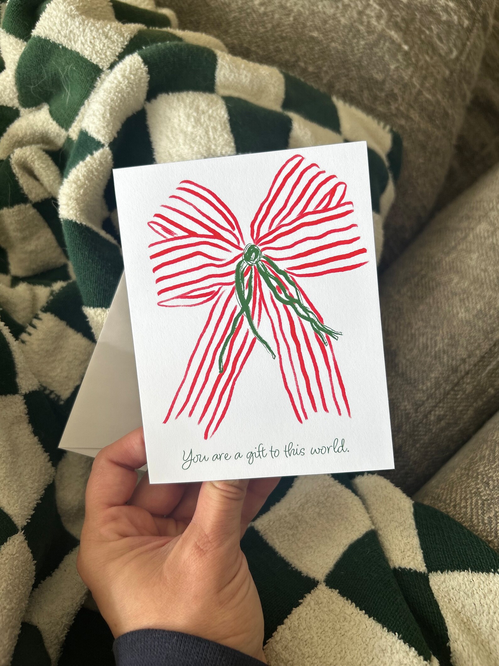 Christmas Cards, Holiday Card Set Blank, Hand Drawn Christmas Art ...