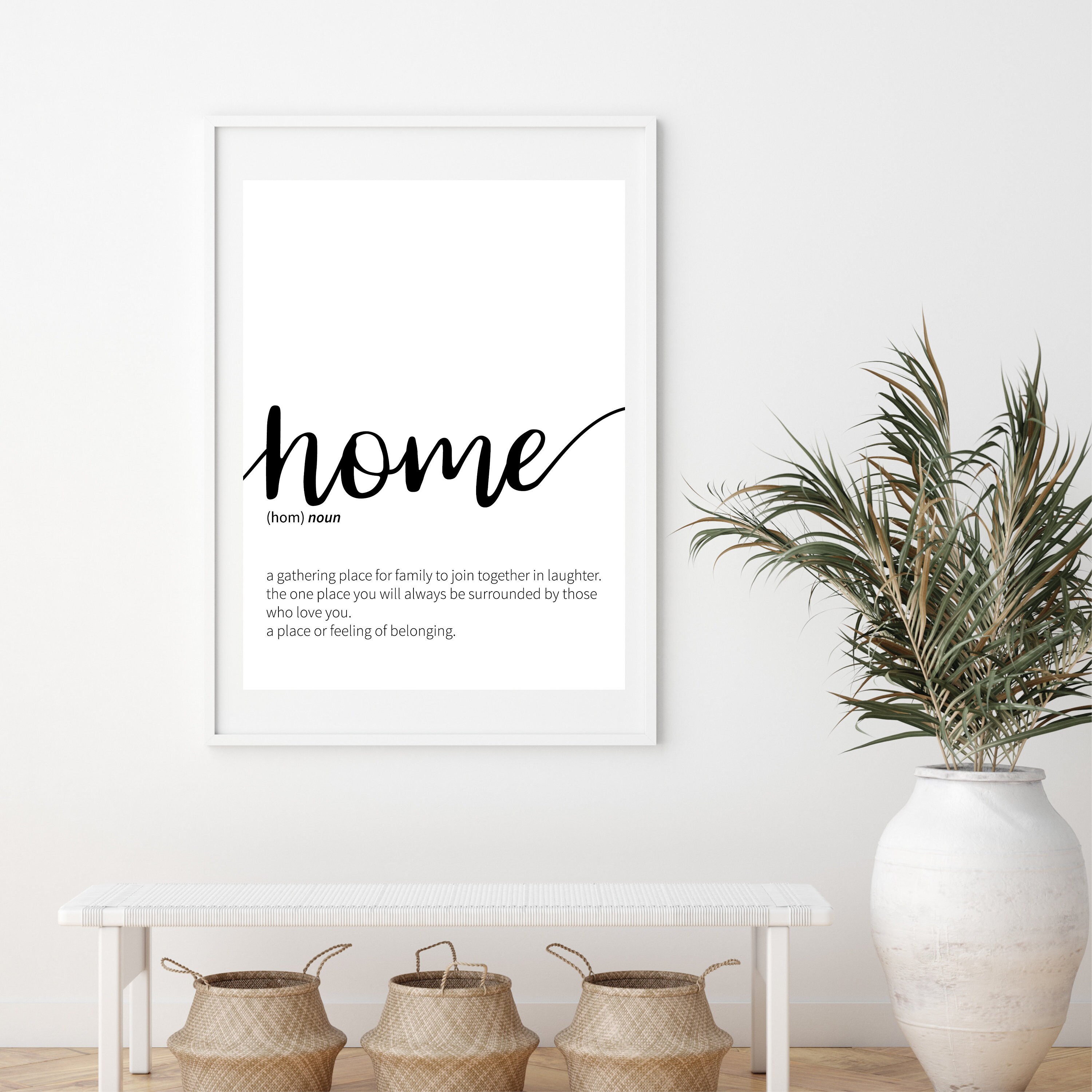 Home Definition Print Home Inspirational Home Quote Print - Etsy