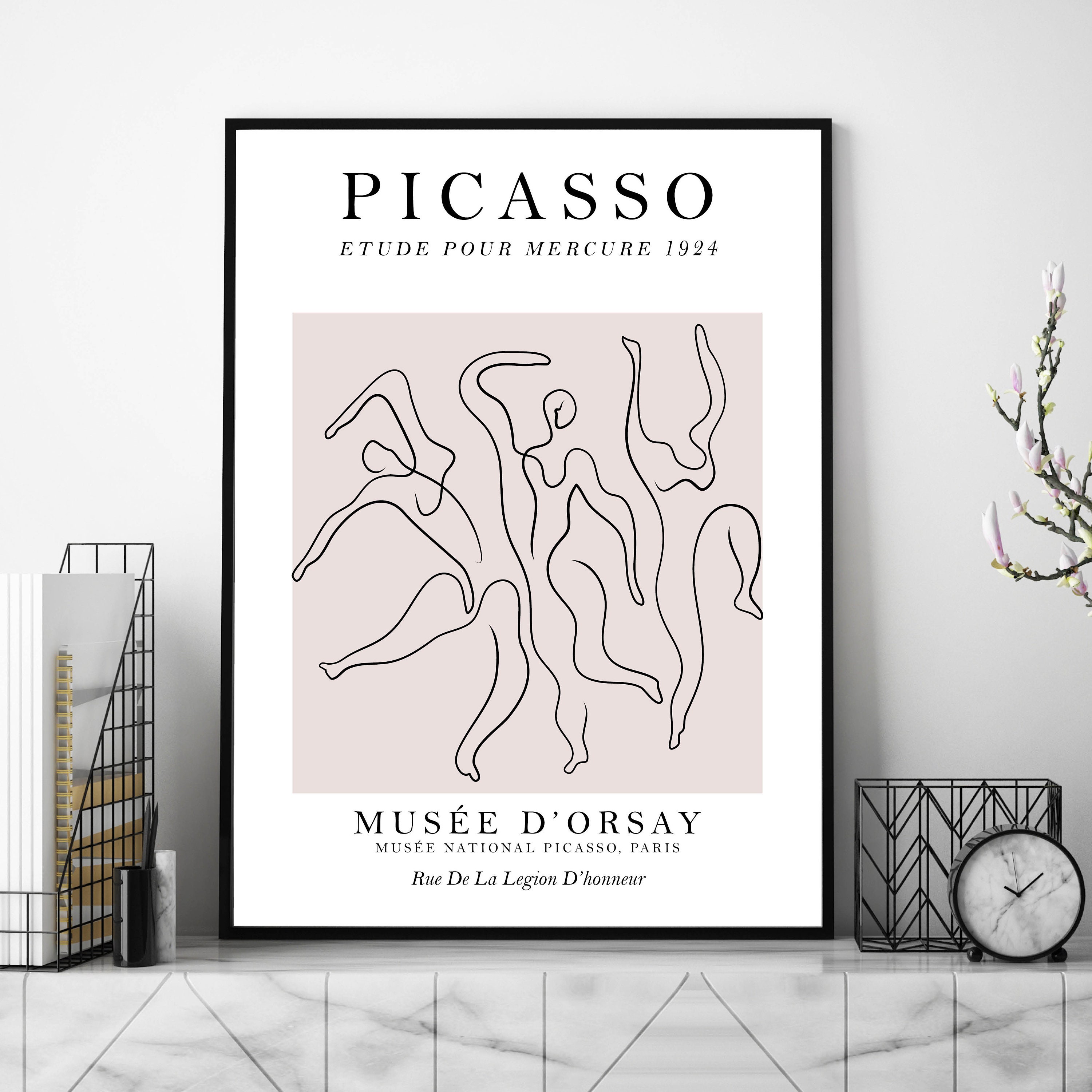 Picasso Print Etude Pour Mercure Pablo Picasso Wall Art | Etsy