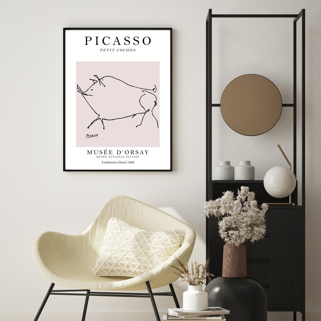 Picasso Print, the Pig, Pablo Picasso Wall Art, Petit Cochon Print ...