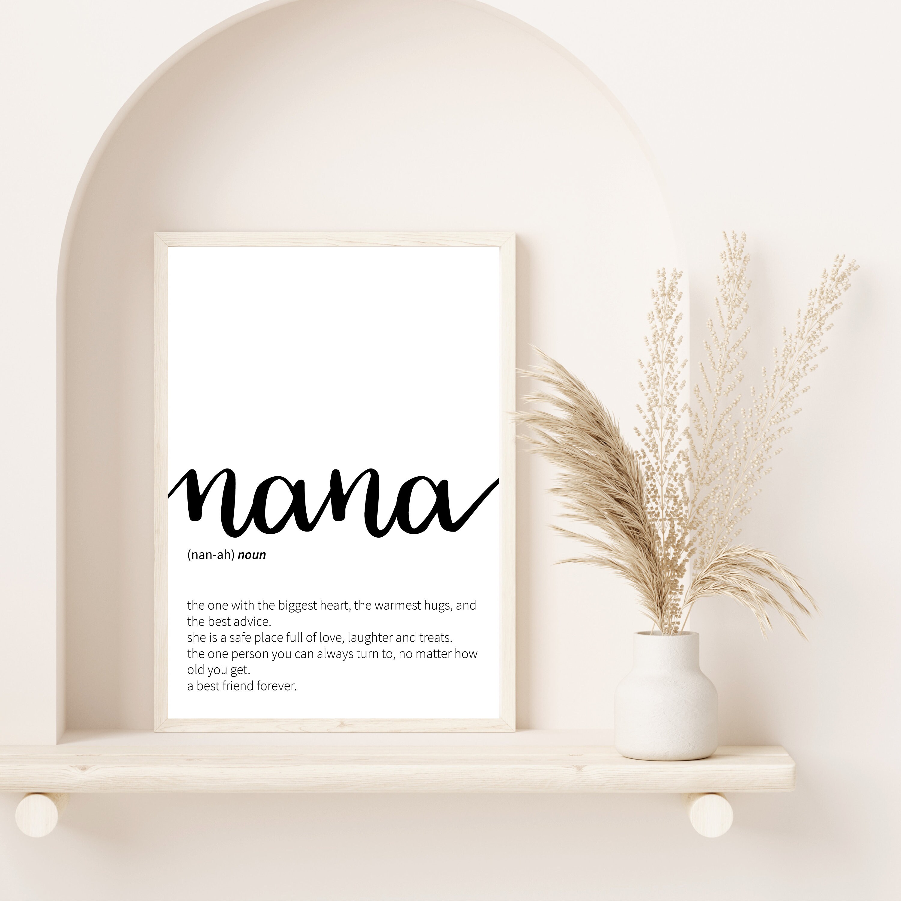 Nana Definition Print Nana Gift Gifts for Nana Nan Nanny | Etsy