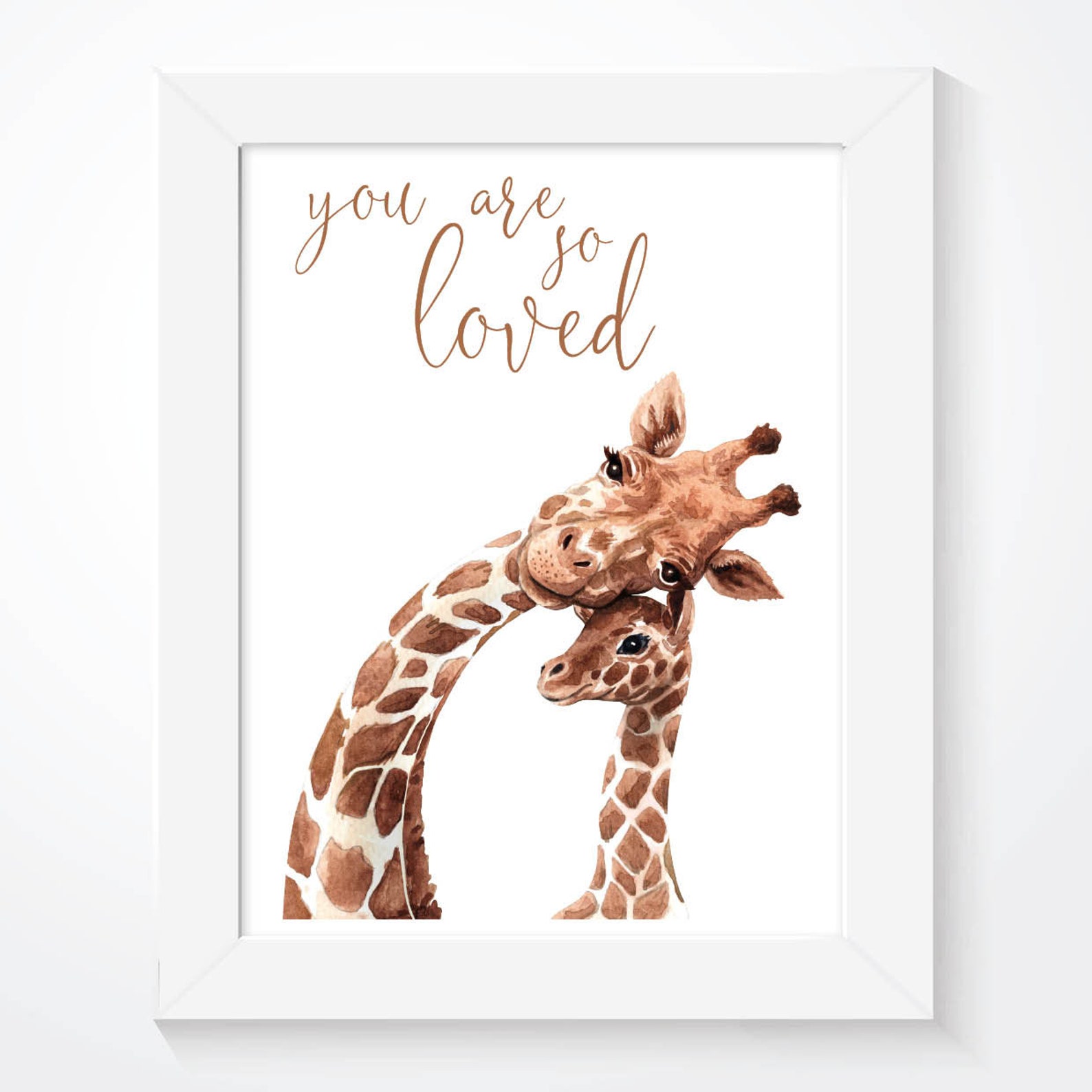 Giraffe Print Giraffe Art Giraffe Animal Nursery Decor - Etsy