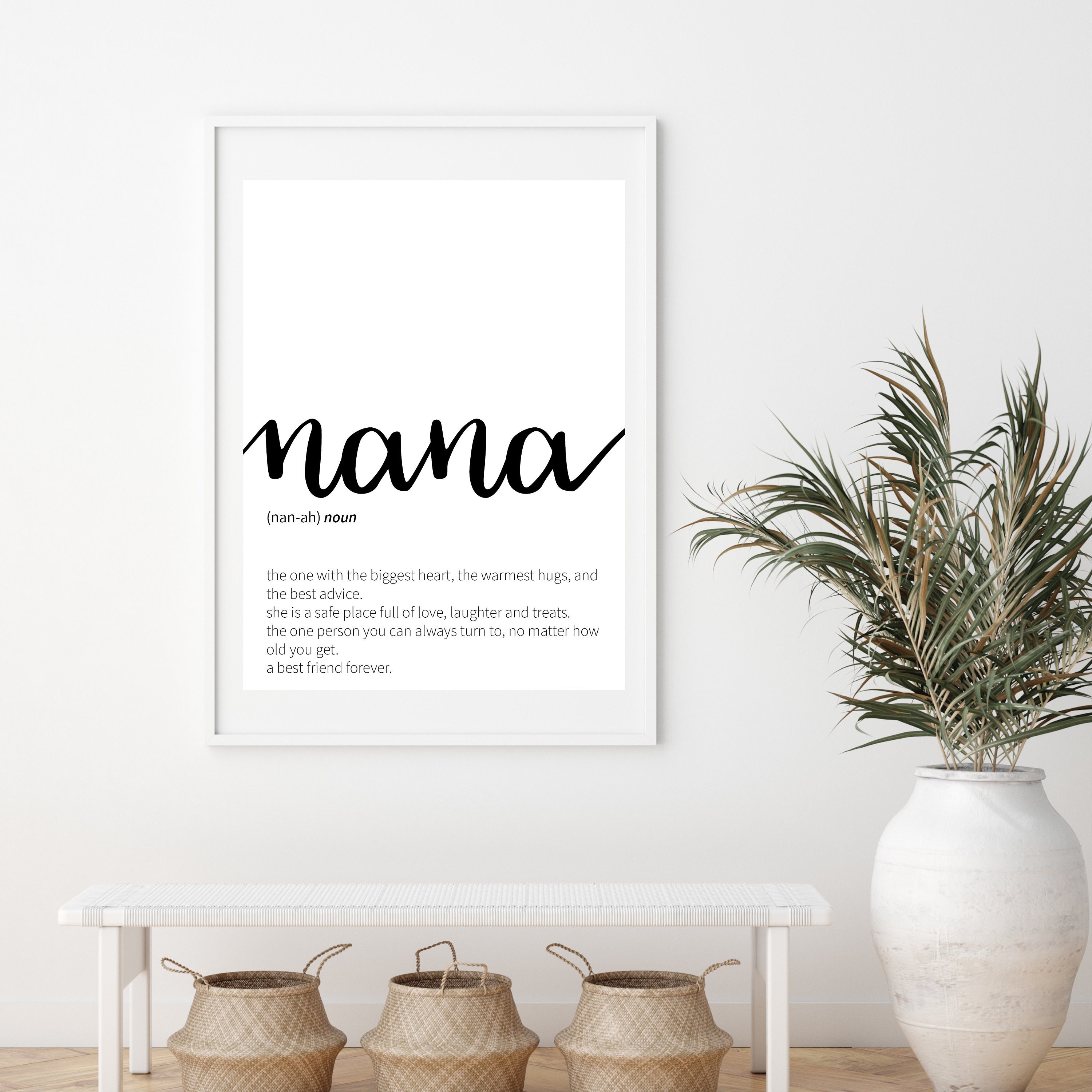 Nana Definition Print Nana Gift Gifts for Nana Nan Nanny | Etsy