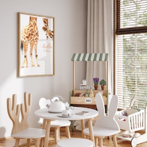 Giraffe Print, Giraffe Art, Giraffe Animal Nursery Decor, Giraffe ...
