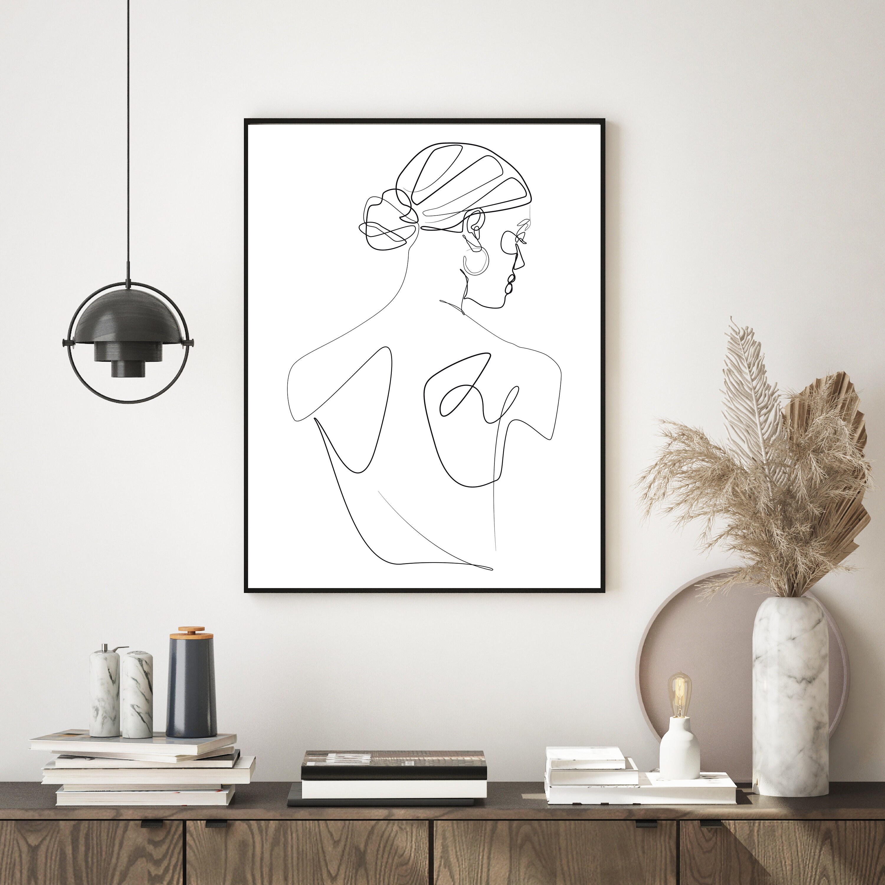 Line Art Prints Line Drawing Woman Line Art Line Drawing - Etsy UK