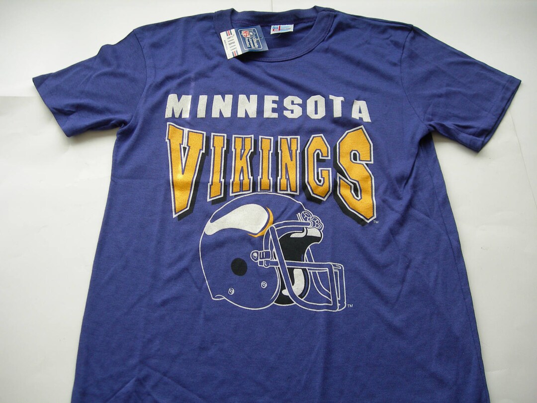Minnesota Vikings Vintage NFL Football T Shirt by Garan Made in USA ...