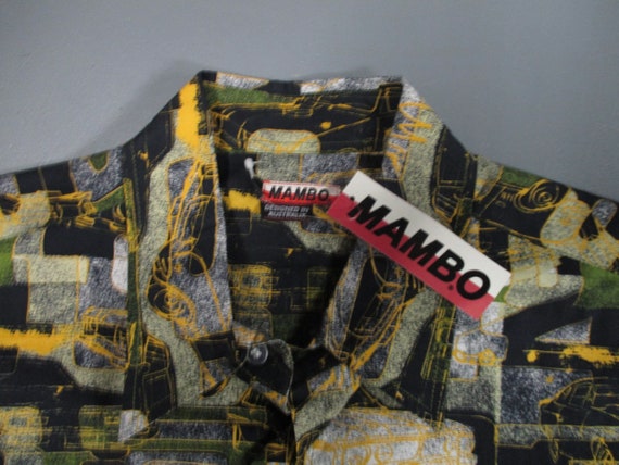 Vintage Mambo Surf loud shirt Cars and Numbers new … - Gem