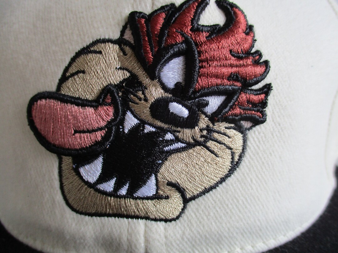 Taz Tasmanian Devil Vintage Snapbackcap Hat off White Taz Face Looney ...