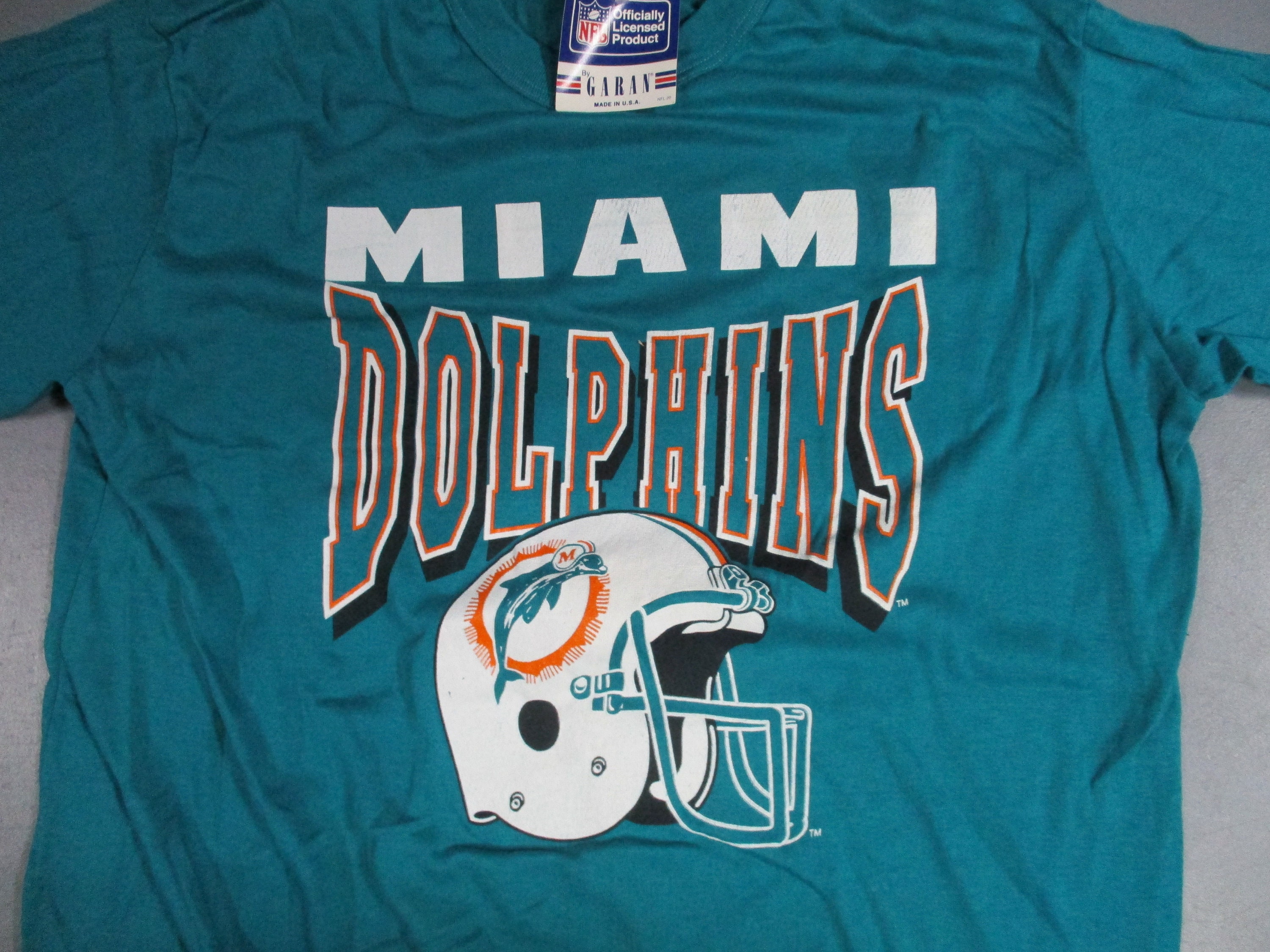 Miami Dolphins NFL Football Vintage Nfl Printed Teal T Shirt - Etsy