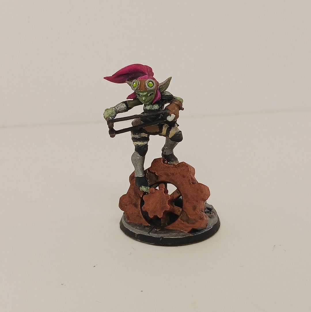 Goblin Artificer Tinkerer Miniature Twin Goddess Painted Dungeons ...