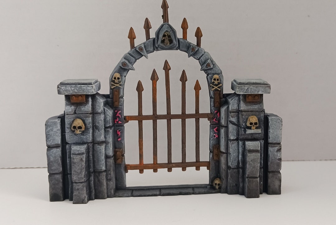 Cemetary Gate Miniature Terrain Dungeons and Dragons - Etsy