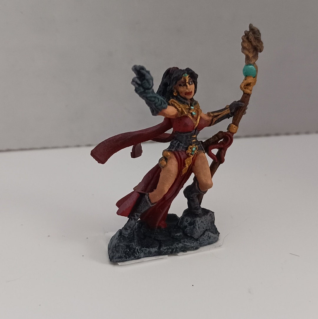 Elven Human Half Elf Sorcerer Miniature Dungeons and Dragons - Etsy