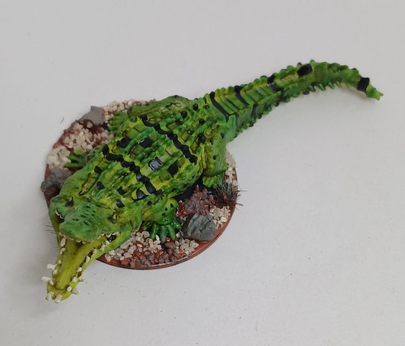 Miniature Alligator Crocodile for Dungeons & Dragons Hand Painted - Etsy