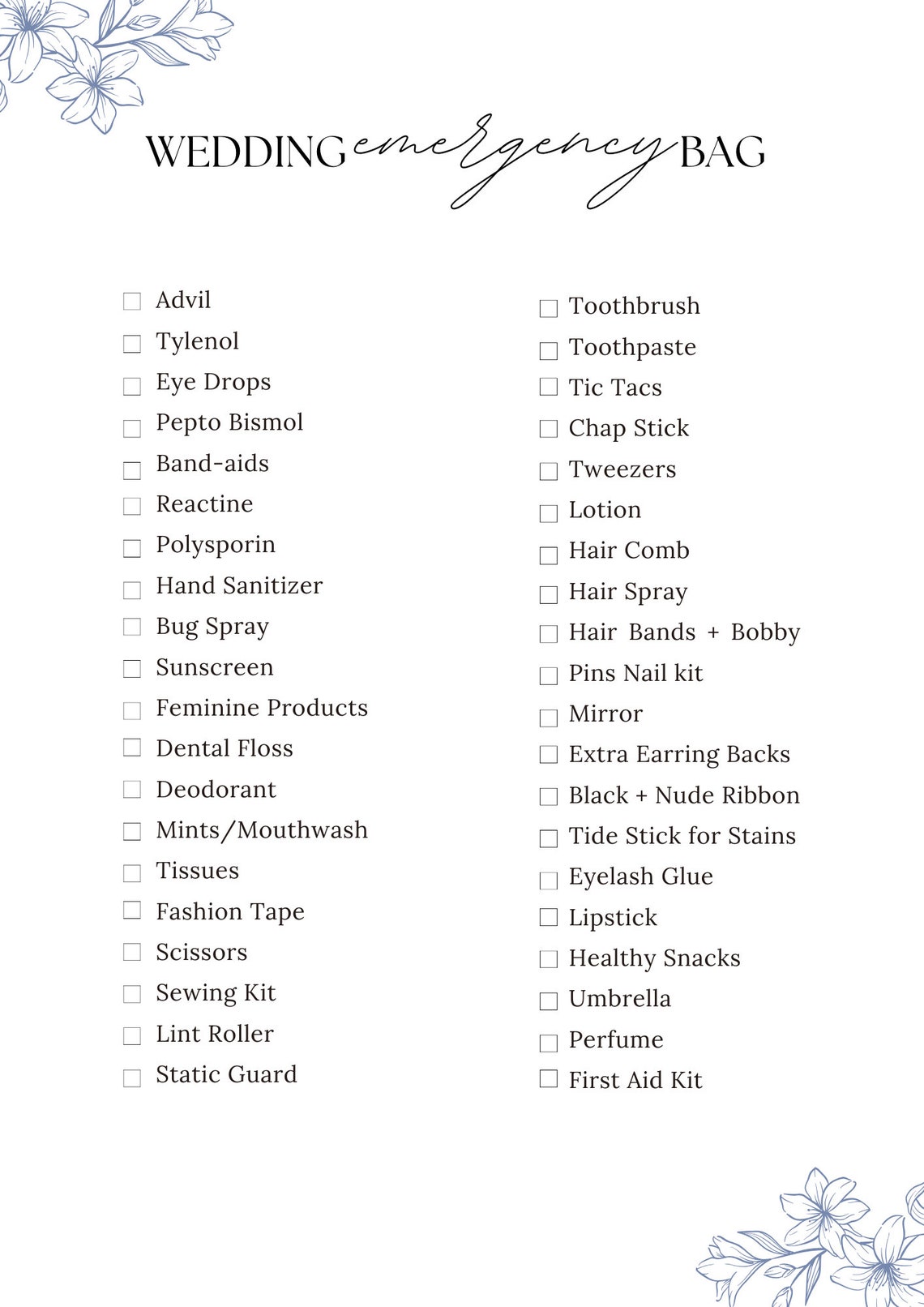 Wedding Planning Checklist, Wedding To-do List, Wedding Preparation ...