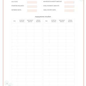 Debt Repayment Tracker, Debt Snowball Tracker,debt Free Planner, Debt ...