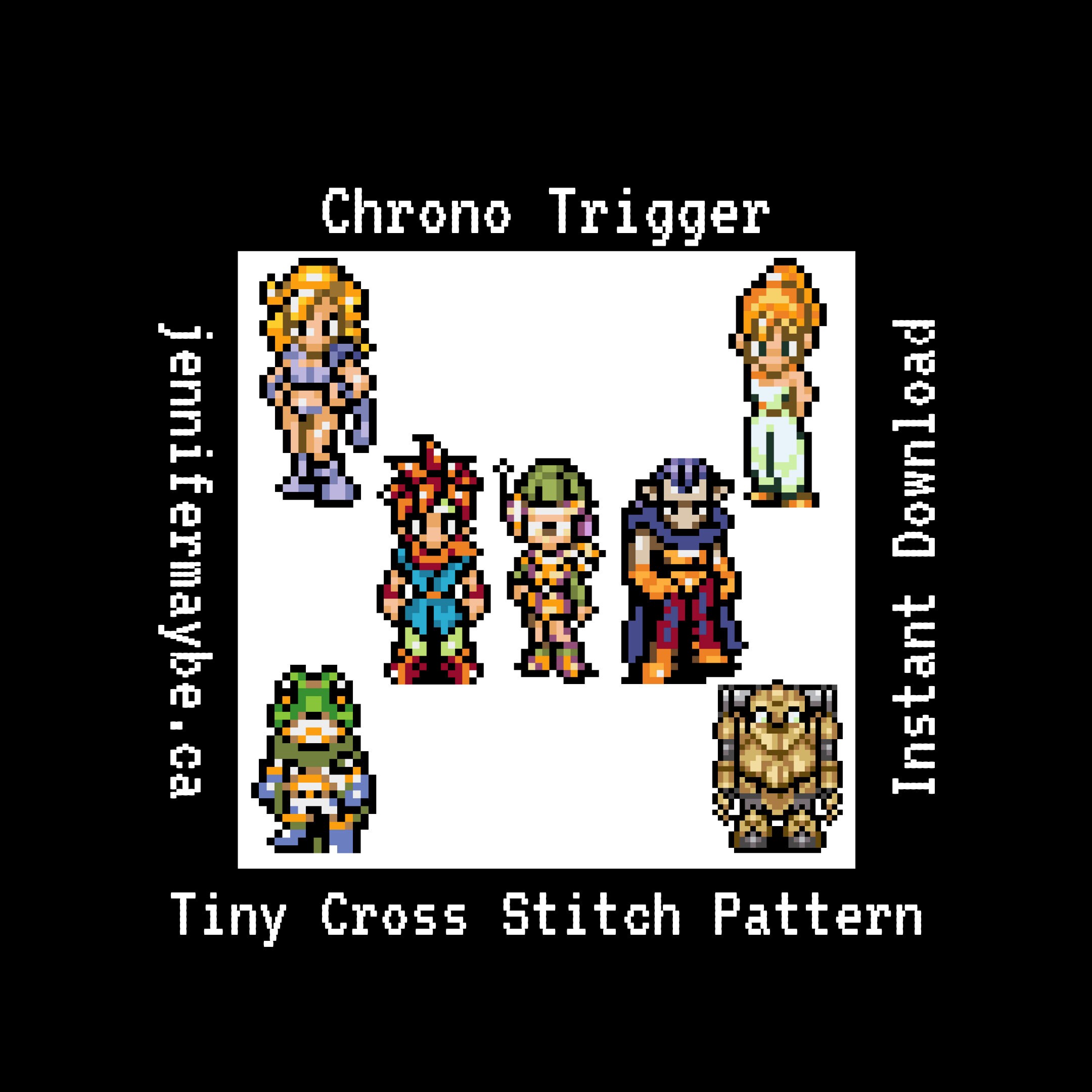 7 Patterns Tiny Cross Stitch Patterns PDF Instant Download Chrono ...