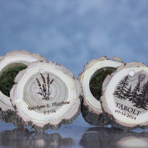 Personalized Rustic Wood Ring Box: Engraved Wedding Keepsake - Etsy