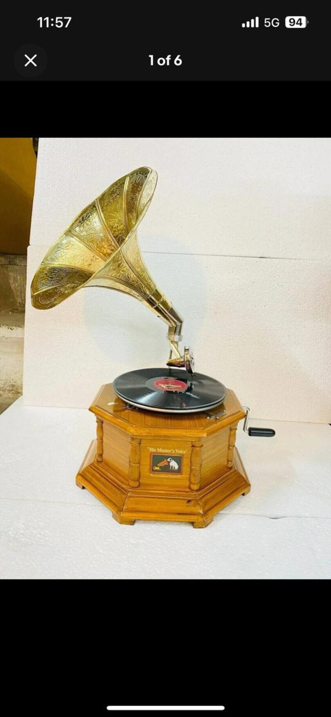 Gramophone New Working 100% With One Record Player Antique Style - Etsy
