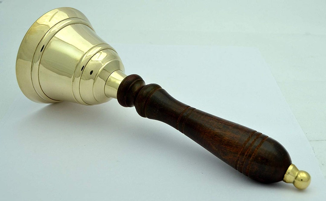 Personalized Name Brass Plated Hand Bell 7" - Etsy