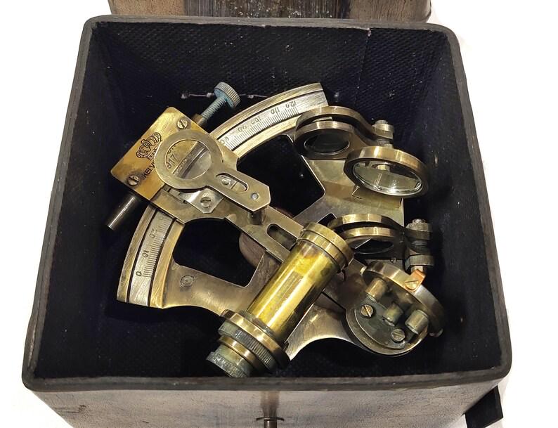Sextant Kelvin Handmade Collection Navy Item Marine Sextant With Wooden ...