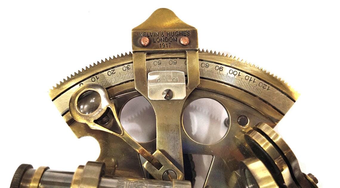 Sextant Kelvin Handmade Collection Navy Item Marine Sextant With Wooden ...