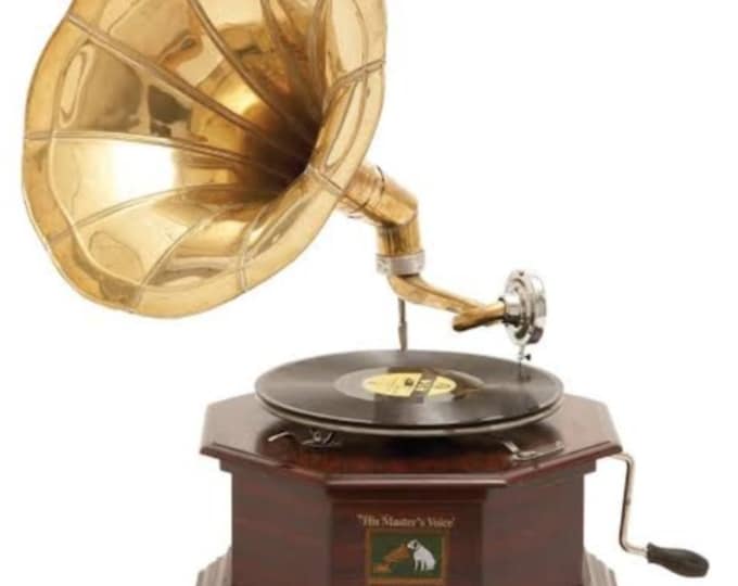 Gramophone New Working 100% With One Record Player Antique Style - Etsy
