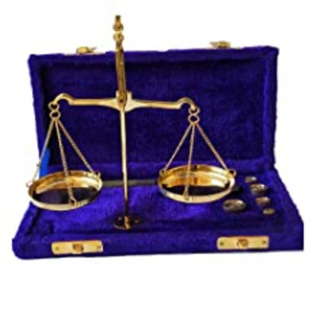 Antique Jewelry Balance Scale Gold Diamond Scale Original Weight Set ...