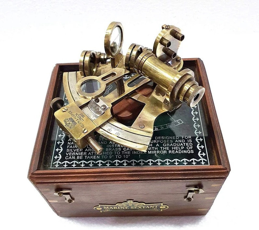 Sextant Kelvin Handmade Collection Navy Item Marine Sextant With Wooden ...