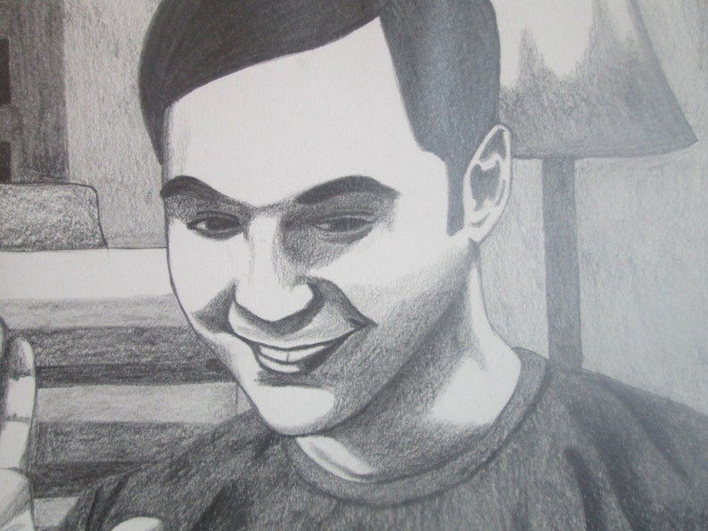 Sheldon Cooper the Big Bang Theory PRINT, Illustration, Art, Pencil ...