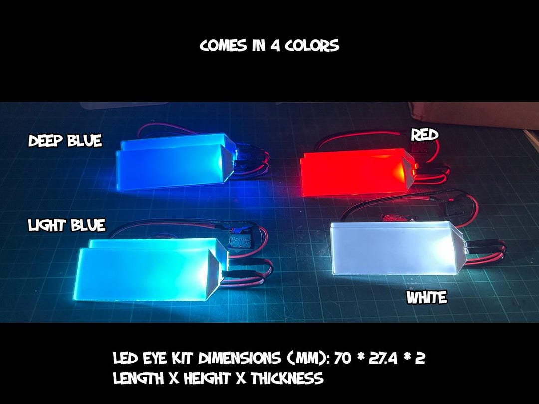 LED Flexible Rectangle Cosplay Eye Kit - Etsy