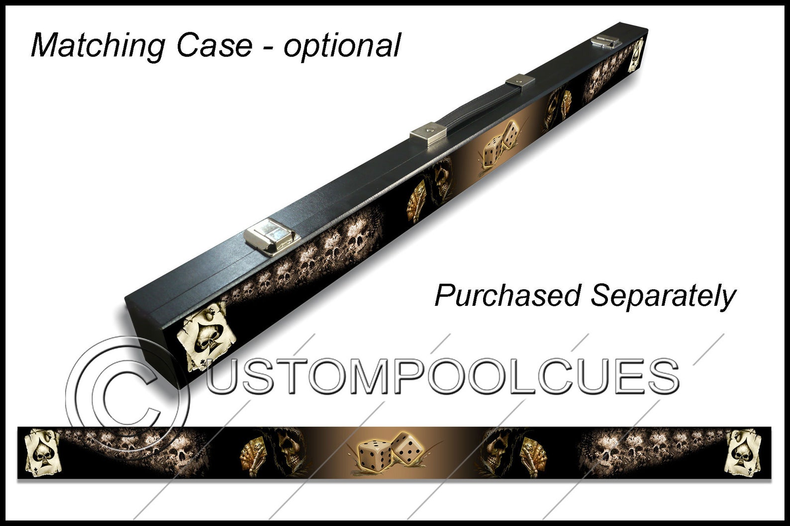 GRIM REAPER POKER Ash Pool Cue - Made to Order - Add Your Text - Etsy