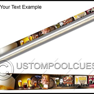 BEER LOVERS Ash Pool Cue - Made to Order - Add Your Text - Etsy