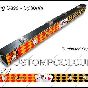JOKER POKER Ash Pool Cue - Made to Order - Add Your Text - Etsy
