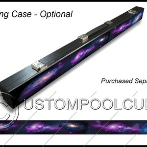 GALAXY COSMOS Ash Pool Cue - Made to Order - Add Your Text - Etsy