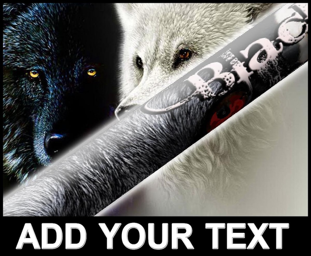 Black & White Wolf Ash Pool Cue – Personalized - Etsy