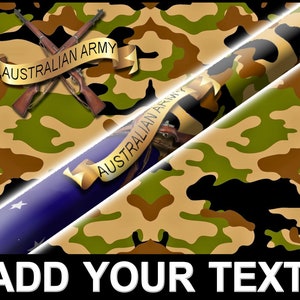 AUSTRALIAN DEFENCE FORCE Army - Ash Pool Cue - Made to Order - Add Your ...