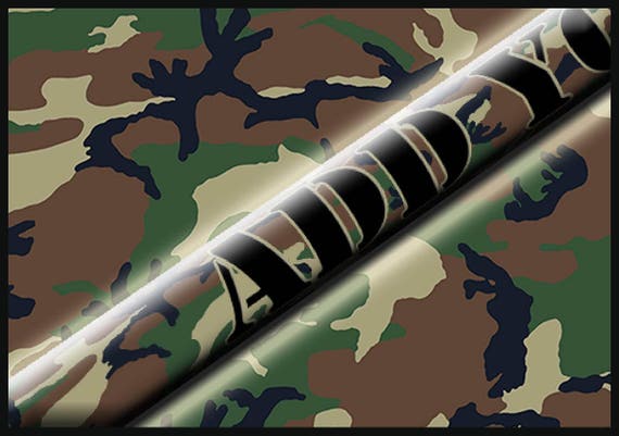 ARMY CAMO Ash Pool Cue Made to Order Add Your Text | Etsy