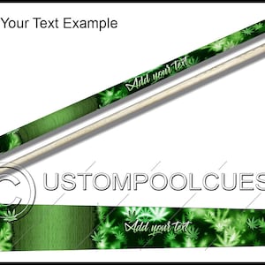 EXOTIC THAI WEED Ash Pool Cue - Made to Order - Add Your Text - Etsy