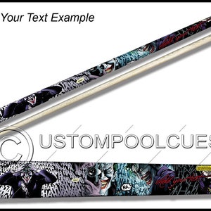 JOKER CLASSIC Ash Pool Cue Made to Order Add Your Text | Etsy