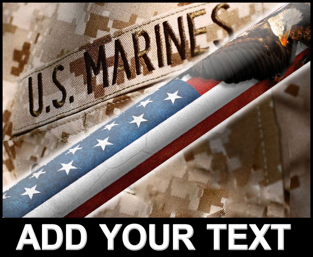 US MARINE CORP Ash Pool Cue - Made to Order - Add Your Text - Etsy